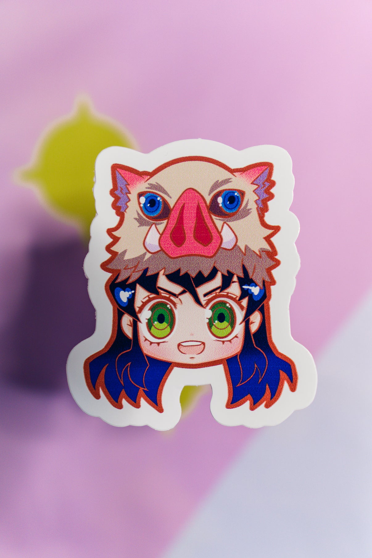 Demon Slayer - Inosuke | Vinyl Sticker – konekokafe